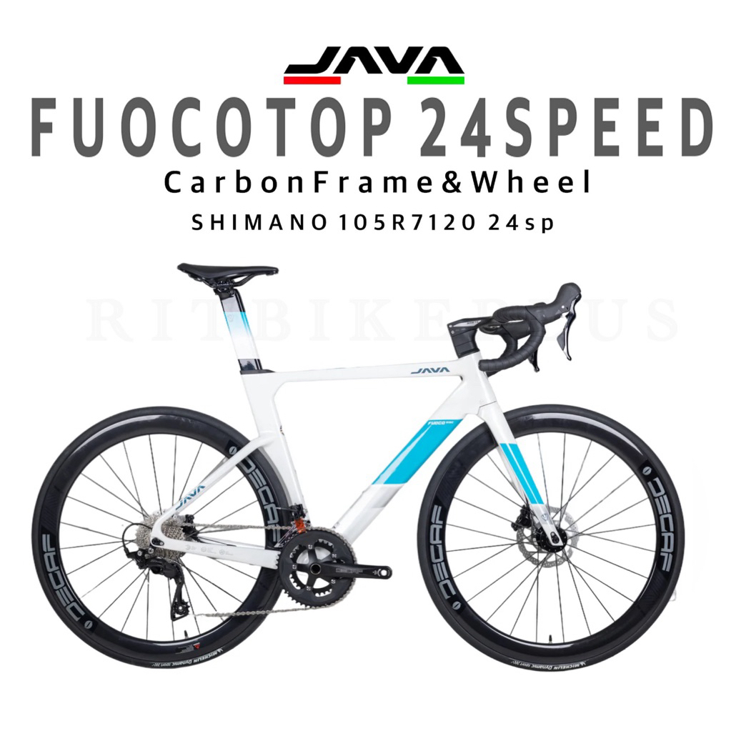 (โค๊ดส่วนลด) จักรยานเสือหมอบ JAVA Fuoco TOP ชุดเกียร์ 105 R7120 24speed ...