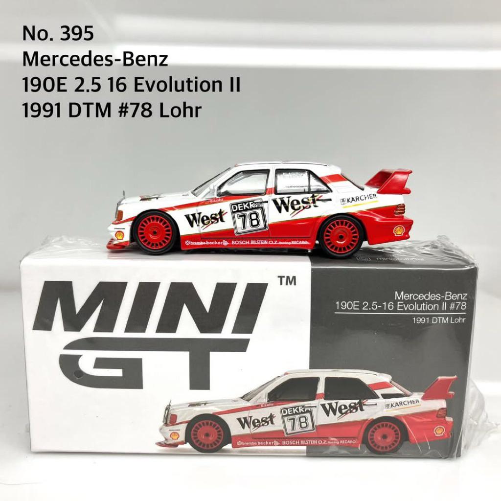 Mini GT No. 395-L Mercedes-Benz 190E 2.5 16 Evolution II 1991 DTM #78 ...