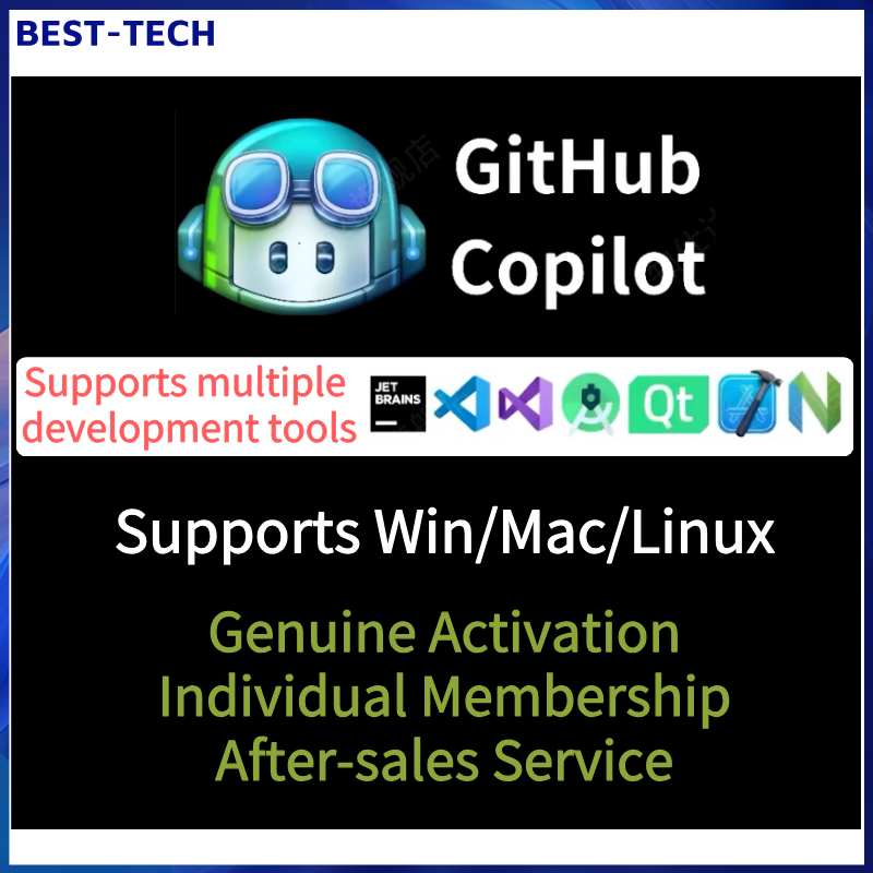 GitHub Copilot pro Genuine officially authorized activation.Stable Al programming assistance ...