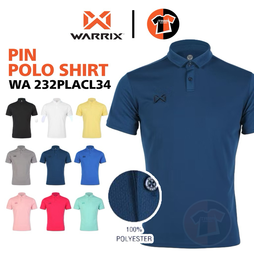 มีสินค้า พร้อมส่งด่วนใน24ชั่วโมง** PIN เสื้อโปโล WARRIX WA232PLACL34 ...