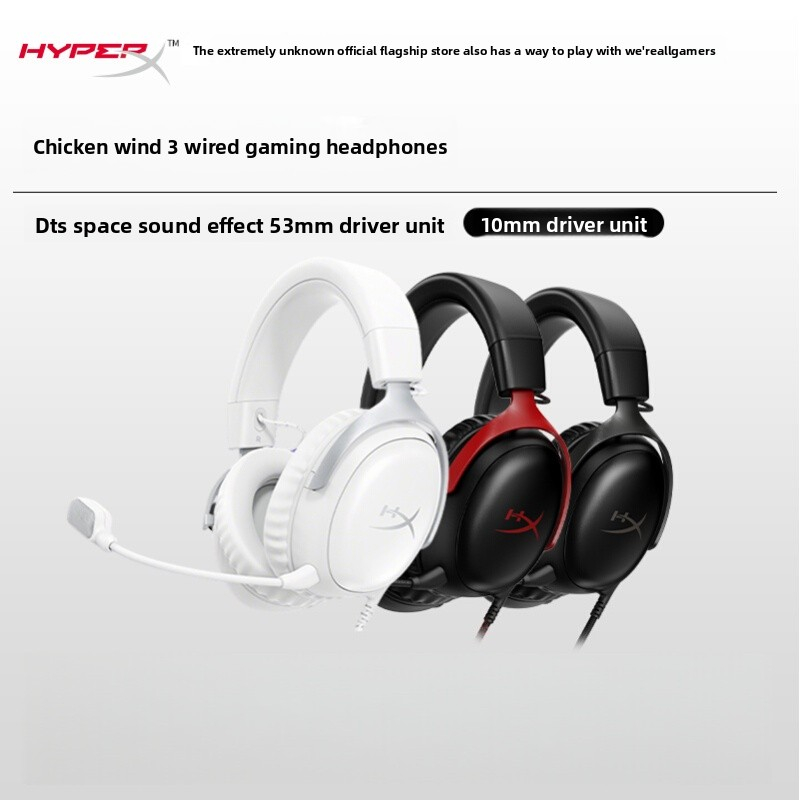 HyperX Cloud III Gaming Headset หูฟังมีสาย หูฟังเกมมิ่ง (Black) (727A8AA) ประกันศูนย์ไทย ...