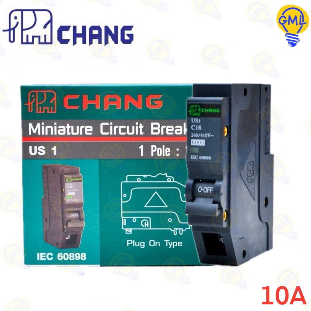 Chang ลูกเซอร์กิต 1P 10A 16A 20A 32A แบบ Plug On | Shopee Thailand