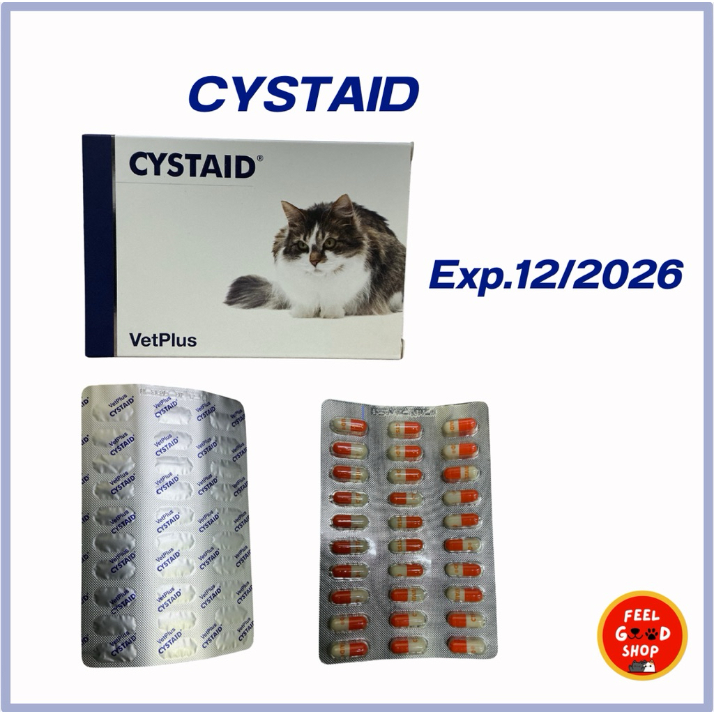 (( Exp.12/2026 )) Cystaid Plus 30 เม็ด ซิสเตท พลัส อาหารเสริมสำหรับแมว ...