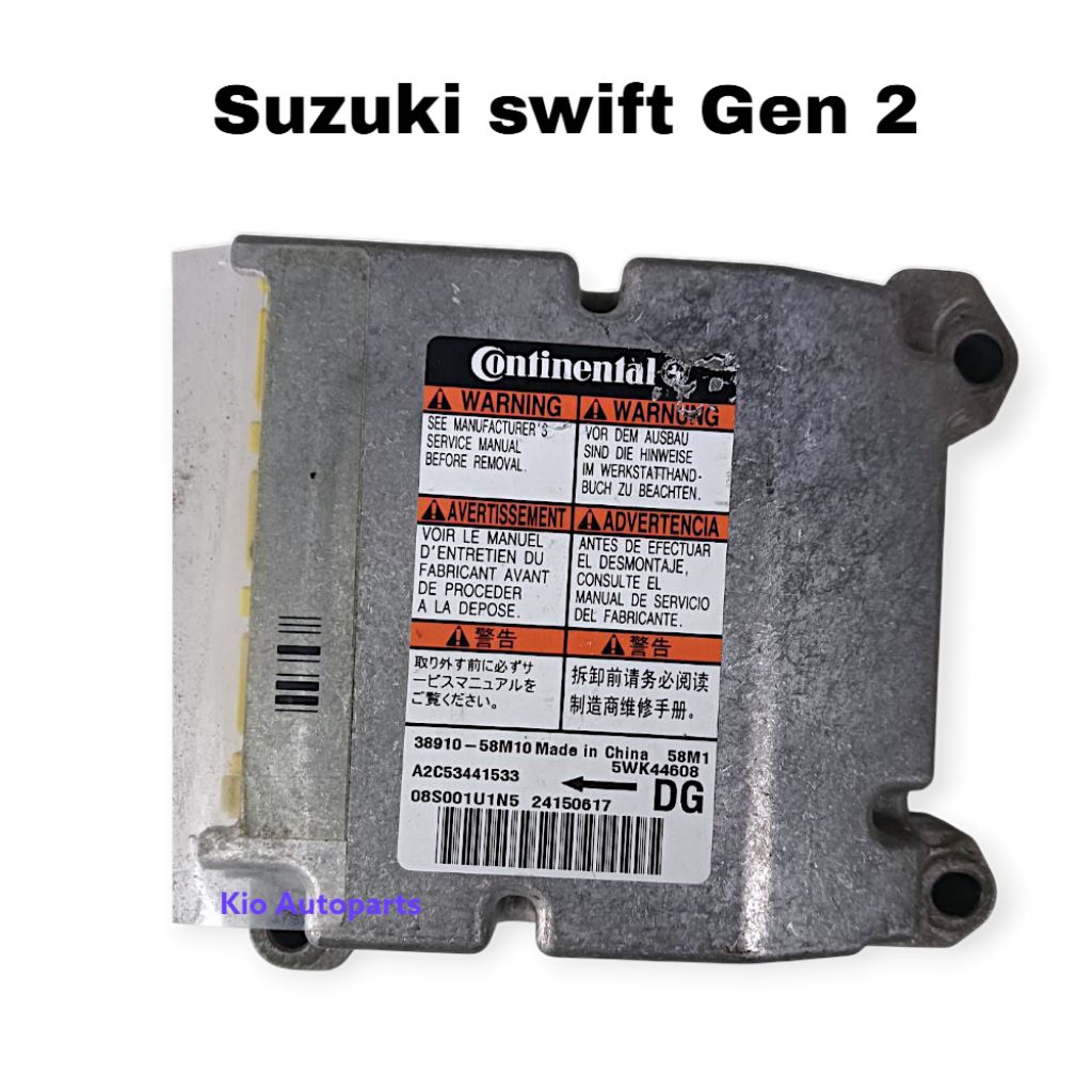 กล่องควบคุมแอร์แบค Suzuki swift Gen 2 [ 38910-58M10 ] ของแท้ถอดมือสอง ...