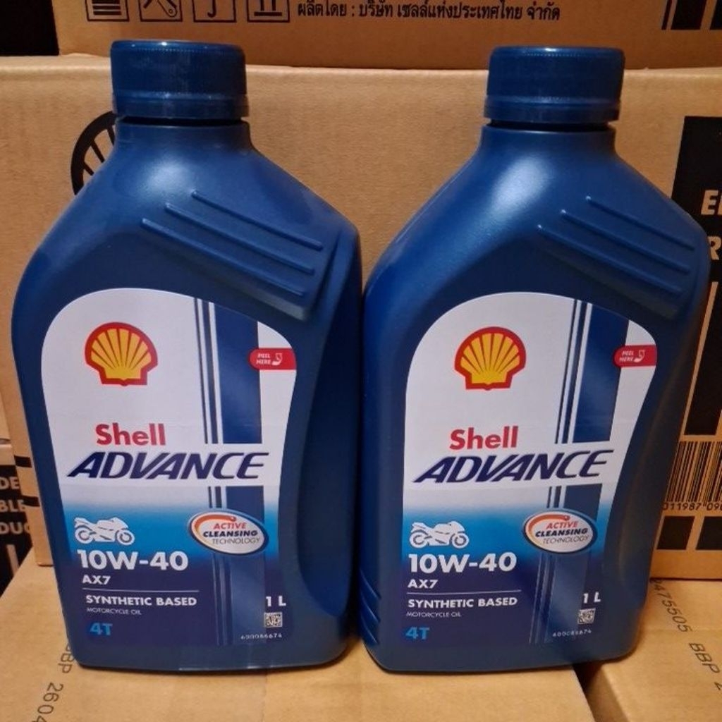 น้ำมันเครื่องเชลล์.Shell.ADVANCE 10W-40.AX7 1 ลิตร | Shopee Thailand