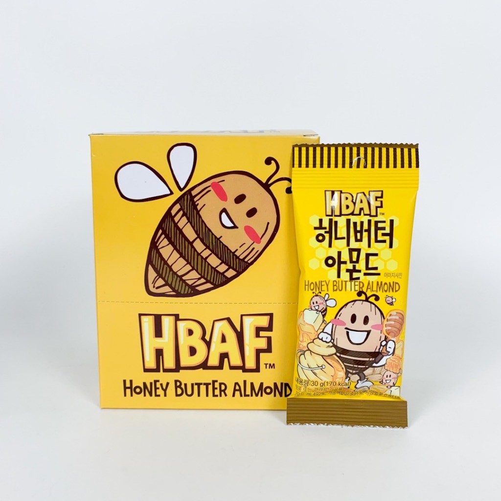 อัลมอนด์เกาหลี HBAF Honey Butter ALMOND 30g รสฮันนี่บัตเตอร์ ขนมเกาหลี 아몬드 อัลมอนด์อบสไตล์ ...