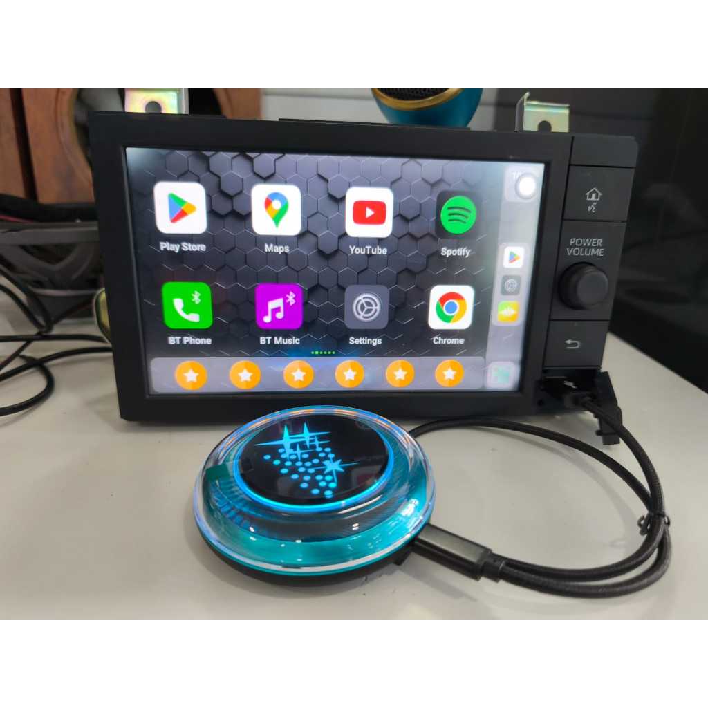 CARPLAY AI BOX USB CARPLAY สำหรับรถ USB CARPLAY มี HDMI OUT SPEC 8CORE ...
