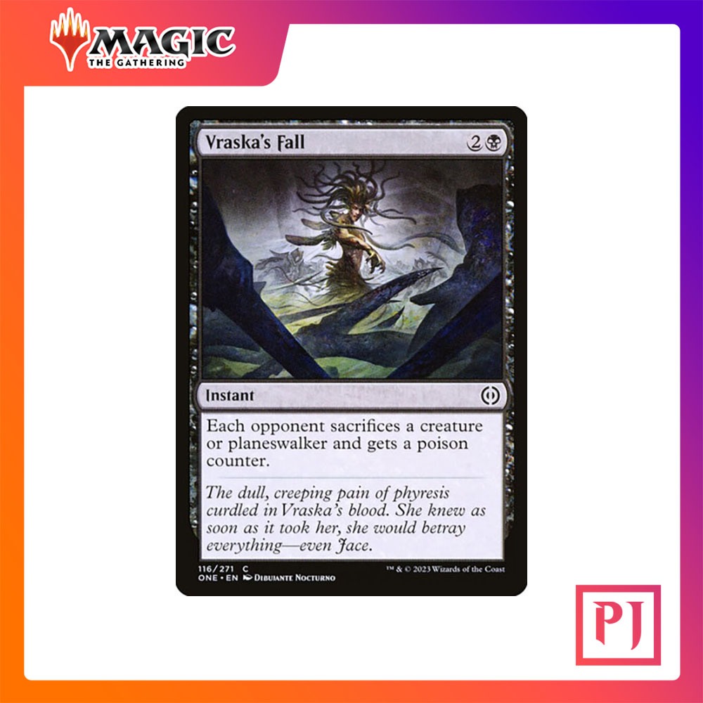[MTG] Vraska's Fall [ONE] [BLACK] [COMMON] [NORMAL] [ENG] (การ์ดเมจิค ...