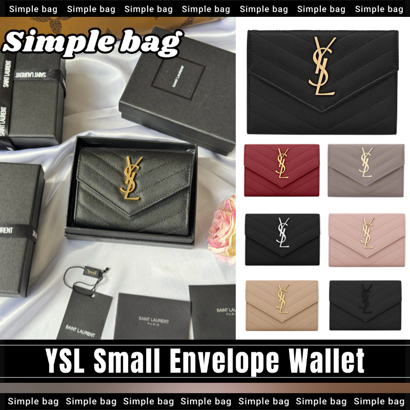 💯Yves Saint Laurent💥YSL Small Envelope Wallet กระเป๋าสตางค์ #Simple bag | Shopee Thailand