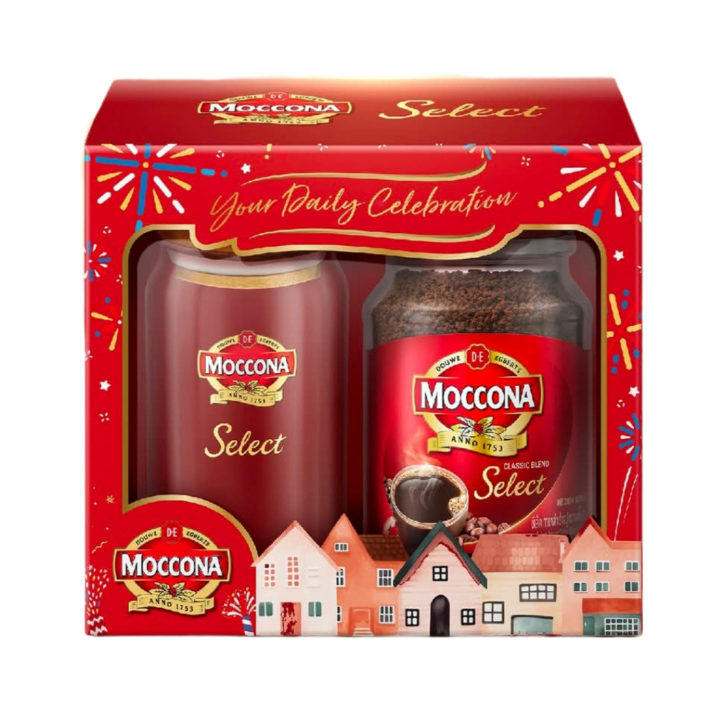 Moccona Select Instant Coffee (Giftset) มอคโคน่า ซีเล็ค กาแฟขวด + แก้ว ...
