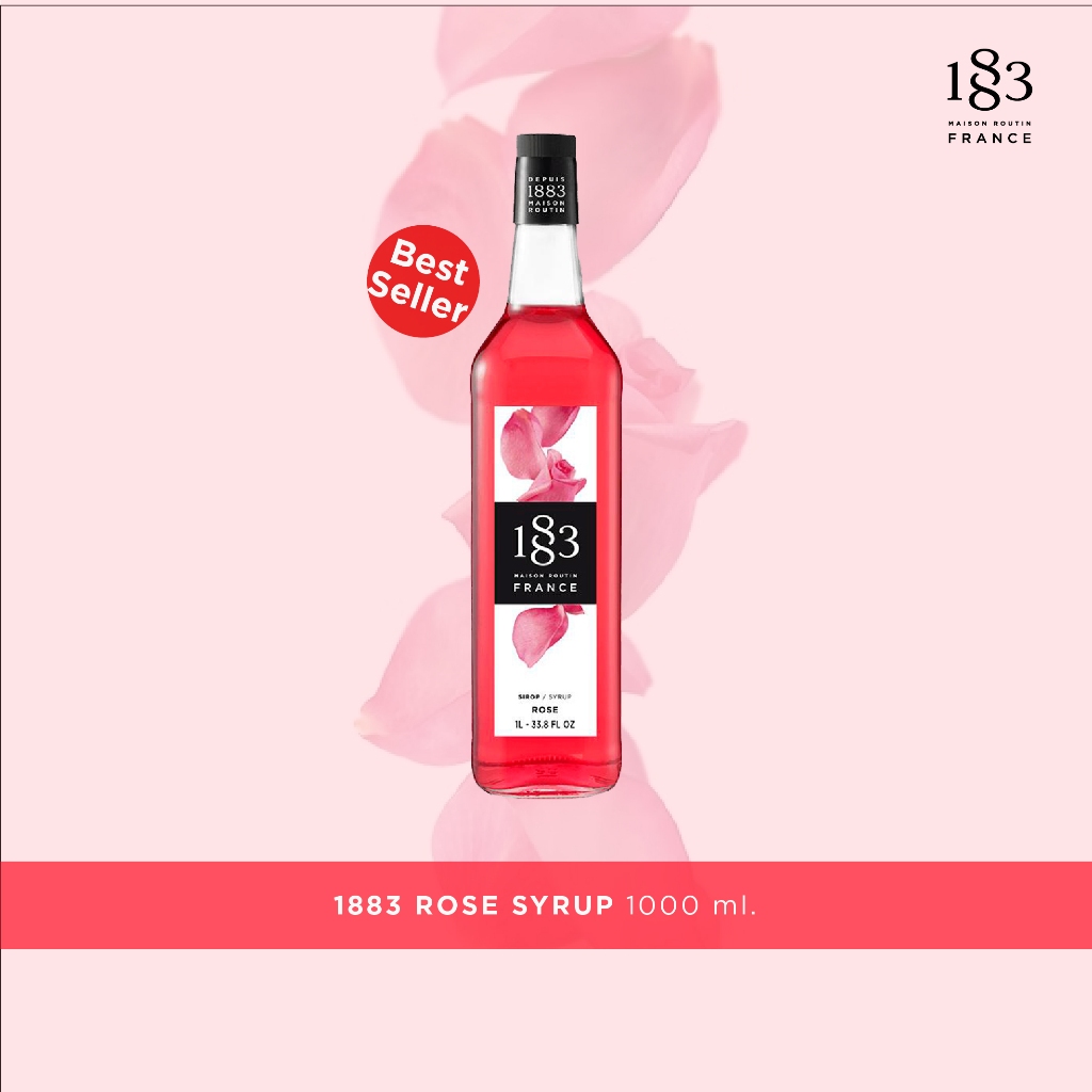 1883 Syrup น้ำเชื่อมกลิ่นกุหลาบ 1000 มล. (1883 ROSE SYRUP 1000 ml ...