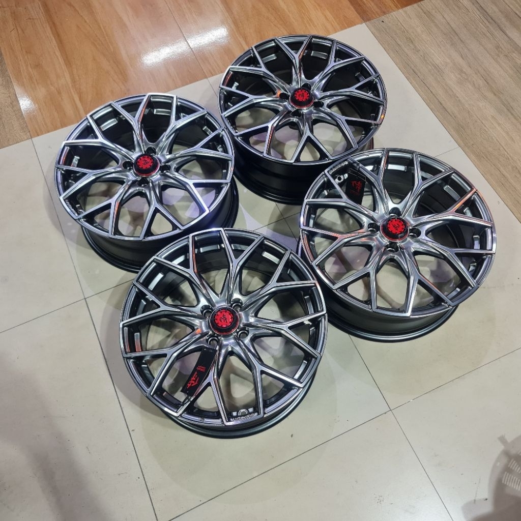 LENSOแท้ SC-MUSASHI ล้อแม็ก ขอบ 17 4รู100 offset 35 กว้าง 7.5 สำหรับรถ ...