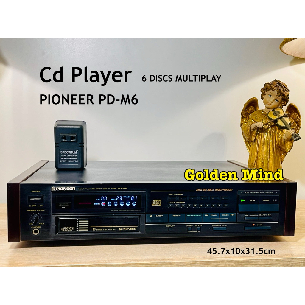 CD-01-270625 PIONEER PD-M6 เครื่องเล่นซีดี 6 แผ่น มือสองจากประเทศ ...