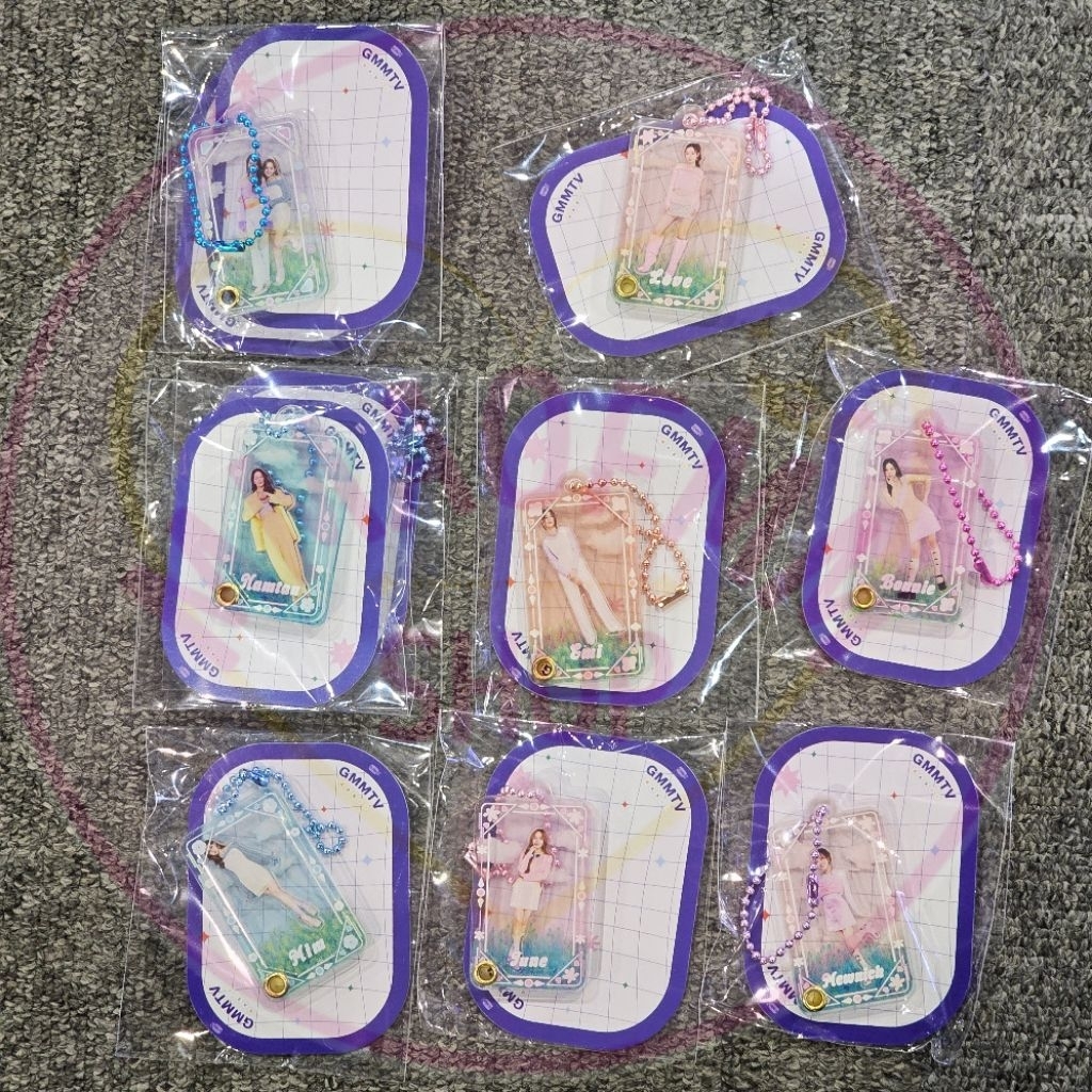 GMMTV GASHA BLUSH BLOSSOM FAN FEST 3 LAYERS ACRYLIC KEYCHAIN and ...