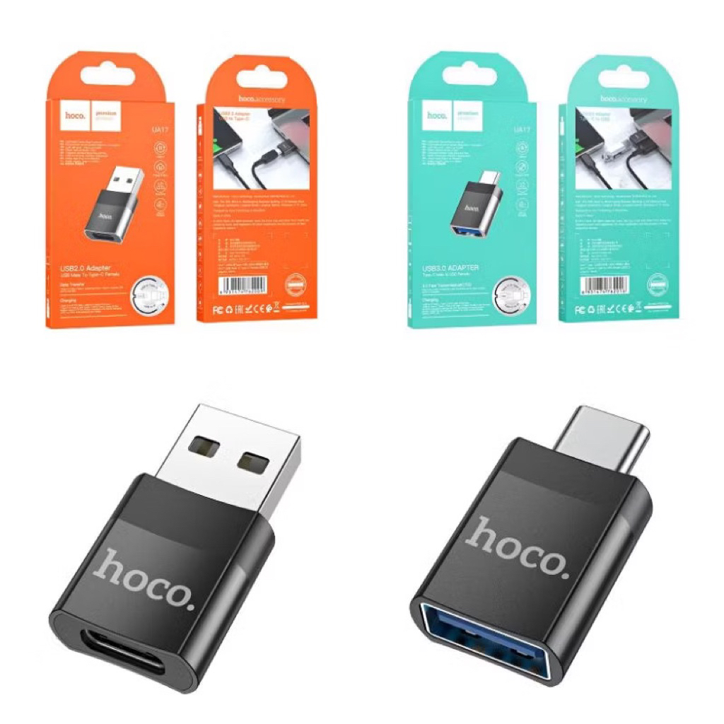 Hoco UA17 ตัวแปลง อะแดปเตอร์ USB to TC และTC to USB แท้100%ค | Shopee ...