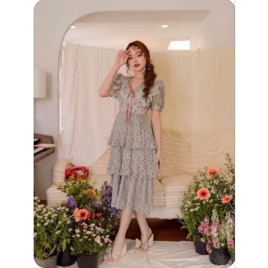 เดรส ป้าย joobs studio มือ 2 ไซส์ L ใหม่มาก สวยยย | Shopee Thailand