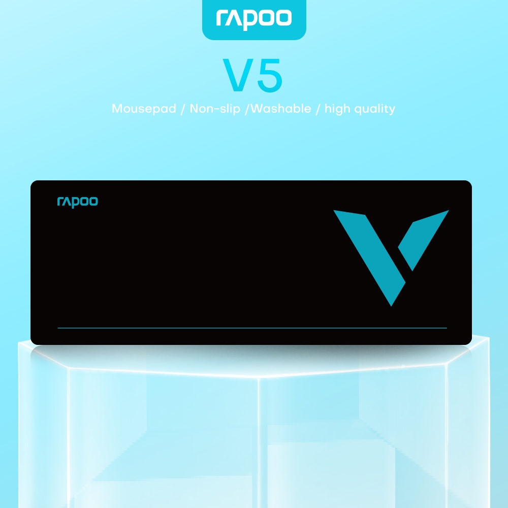 Rapoo V5 แผ่นรองเมาส์ขนาดใหญ่ 800*350*4mm กันลื่น พื้นผิวเรียบ เหมาะ ...