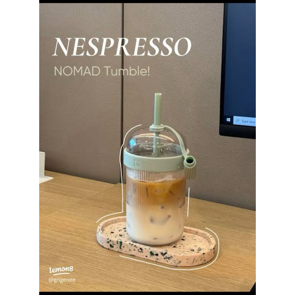 [พร้อมส่ง]Nespresso Travel Tumbler Pistachio 540ml/Ice only | Shopee ...