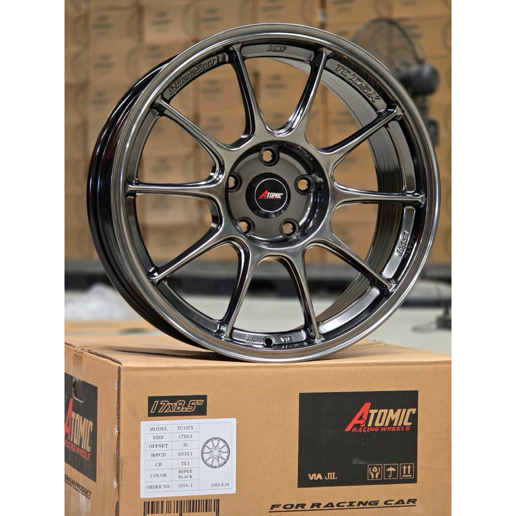 ล้อแม็กซ์ Tc 105X งาน Atomic สวยสปอร์ต เทห์ ขอบ 17&18 5 รู 114 สวย ...