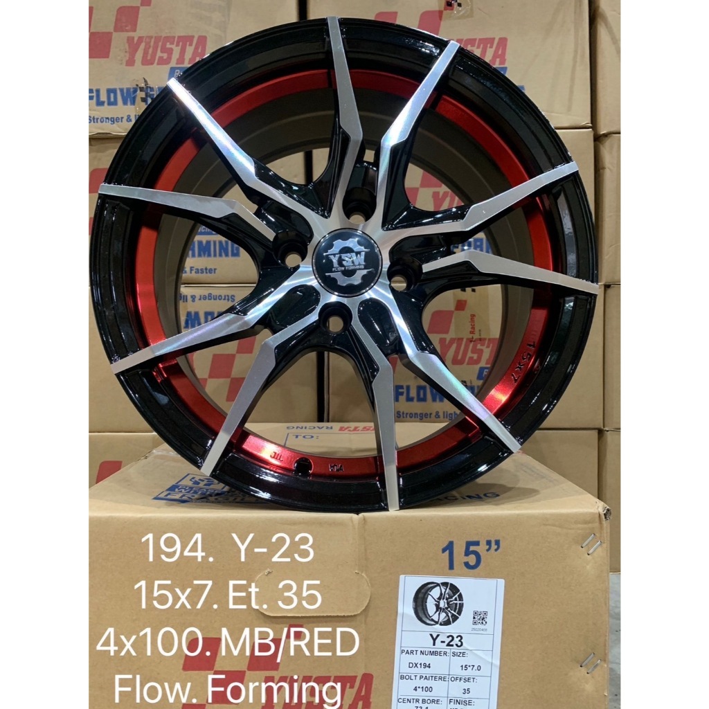 แม็กขอบ 15 Yusta Y-23 4/100 (4ล้อ) งานล้อเบา | Shopee Thailand