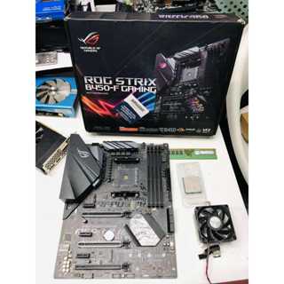 mainboard asus rog strix b450f gaming + cpu athlon200ge +ddr4 8g 2666 ...
