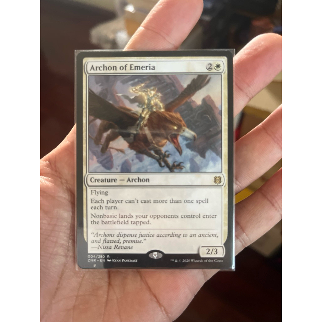 การ์ด MTG Archon of Emeria White Magic the gathering EDH รุ่น ZNR สภาพ ...