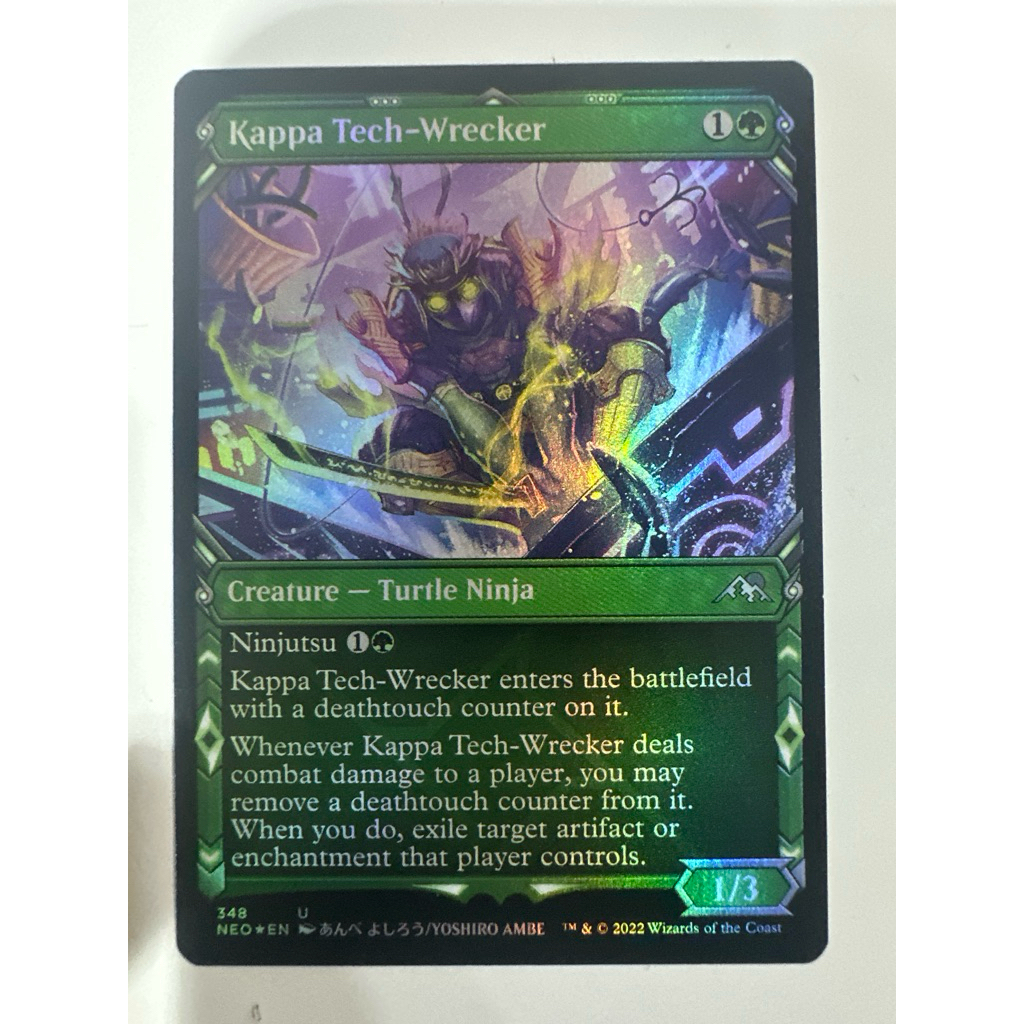 Kamigawa: Neon Dynasty Variants Foil: Kappa Tech-Wrecker (Showcase) ของ ...
