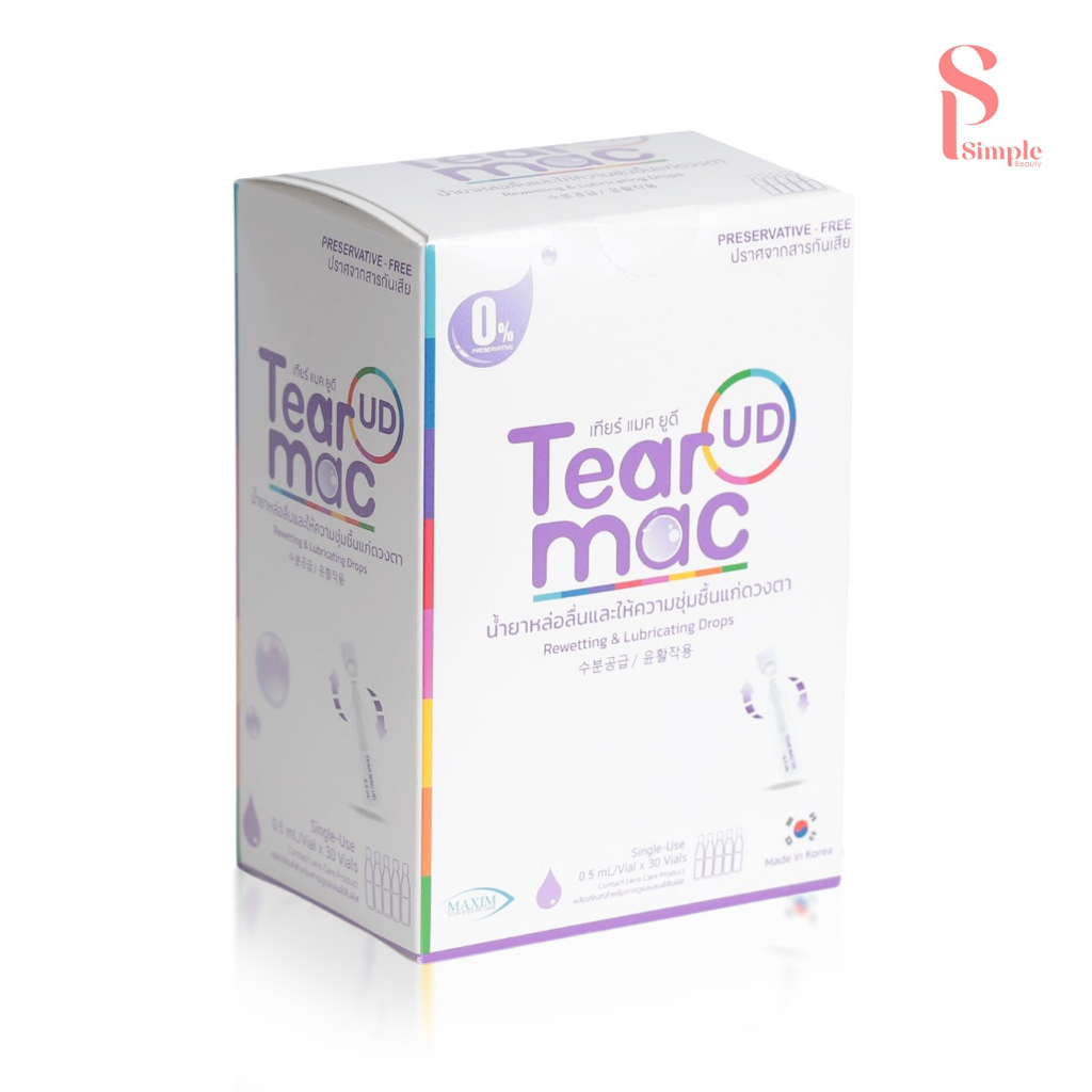 Simple Beauty น้ำตาเทียมชนิดหลอด น้ำตาเทียม Tear mac UD เพิ่มความชุ่ม ...