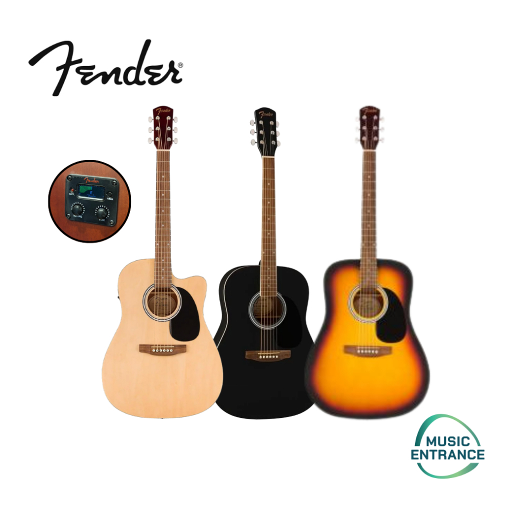 Fender FA-25CE / FA25 กีตาร์โปร่งไฟฟ้า กีต้าร์โปร่ง Fender FA25 FA25CE ...