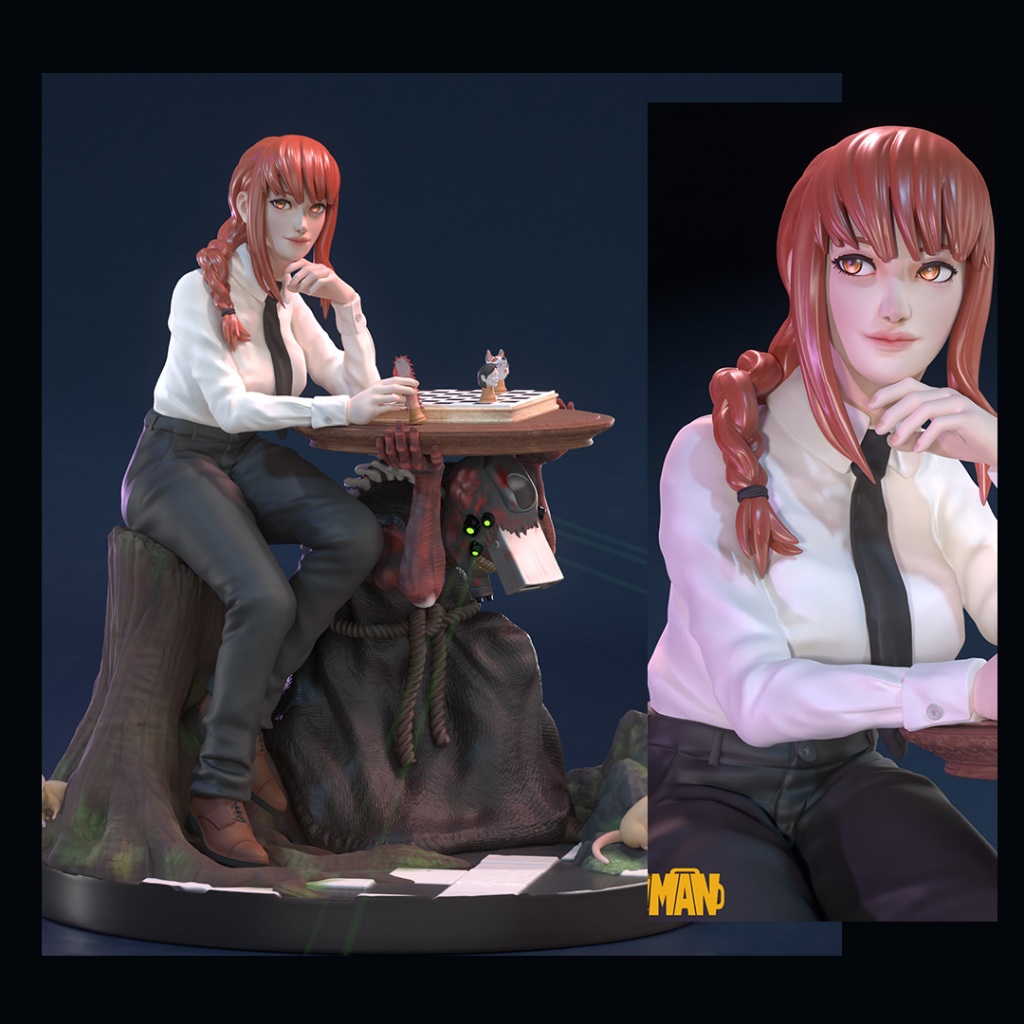 Chainsaw Man มนุษย์เลื่อยยนต์ มาคิมะ Makima SFW unpainted resin model ...