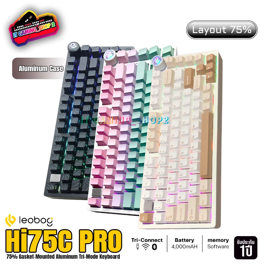 Leobog Hi75C PRO 75% Gasket-Mounted Aluminum Tri-Mode Mechanical ...