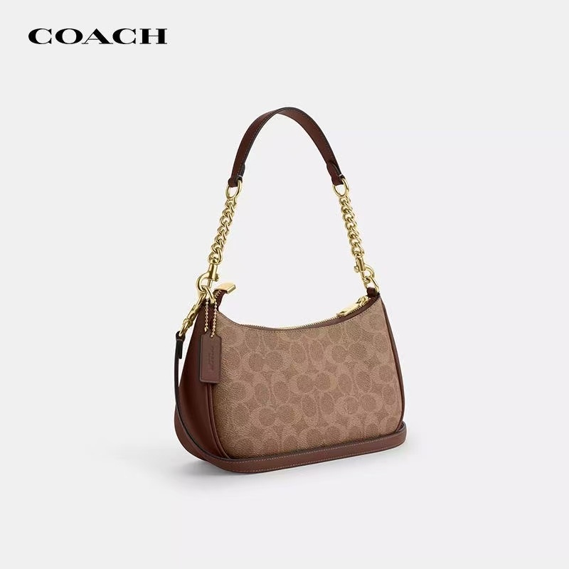 Coach CV933 Teri Shoulder Bag In Signature Canvas (IMXHE) กระเป๋าสะพาย ...