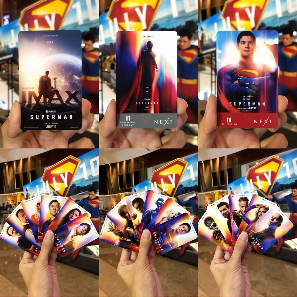 (ทักขอลด30%) บัตรสะสม และ ชุดการ์ด Superman บัตร IMAX Collectible Card ...