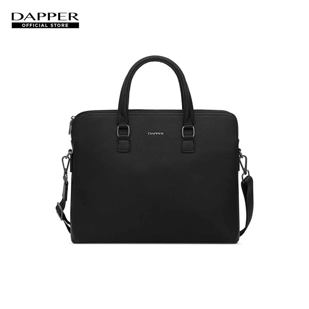 DAPPER กระเป๋าเอกสาร Slim Folio Briefcase สีดำ (BM3/BK/1289PN) | Shopee Thailand