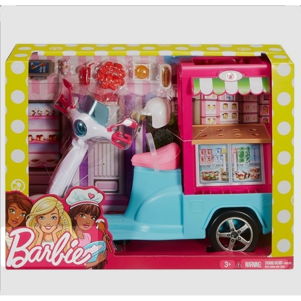 Barbie: Bistro Cart Playset รถขายอาหารบาร์บี้ งานลิขสิทธิ์แท้ | Shopee ...