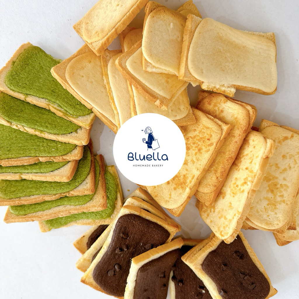 ขนมปังกรอบเนยหนึบ Bluella(บลูเอลล่า) ขนมปังกรอบที่อร่อยมากก เนยหนึบ แต่ ...