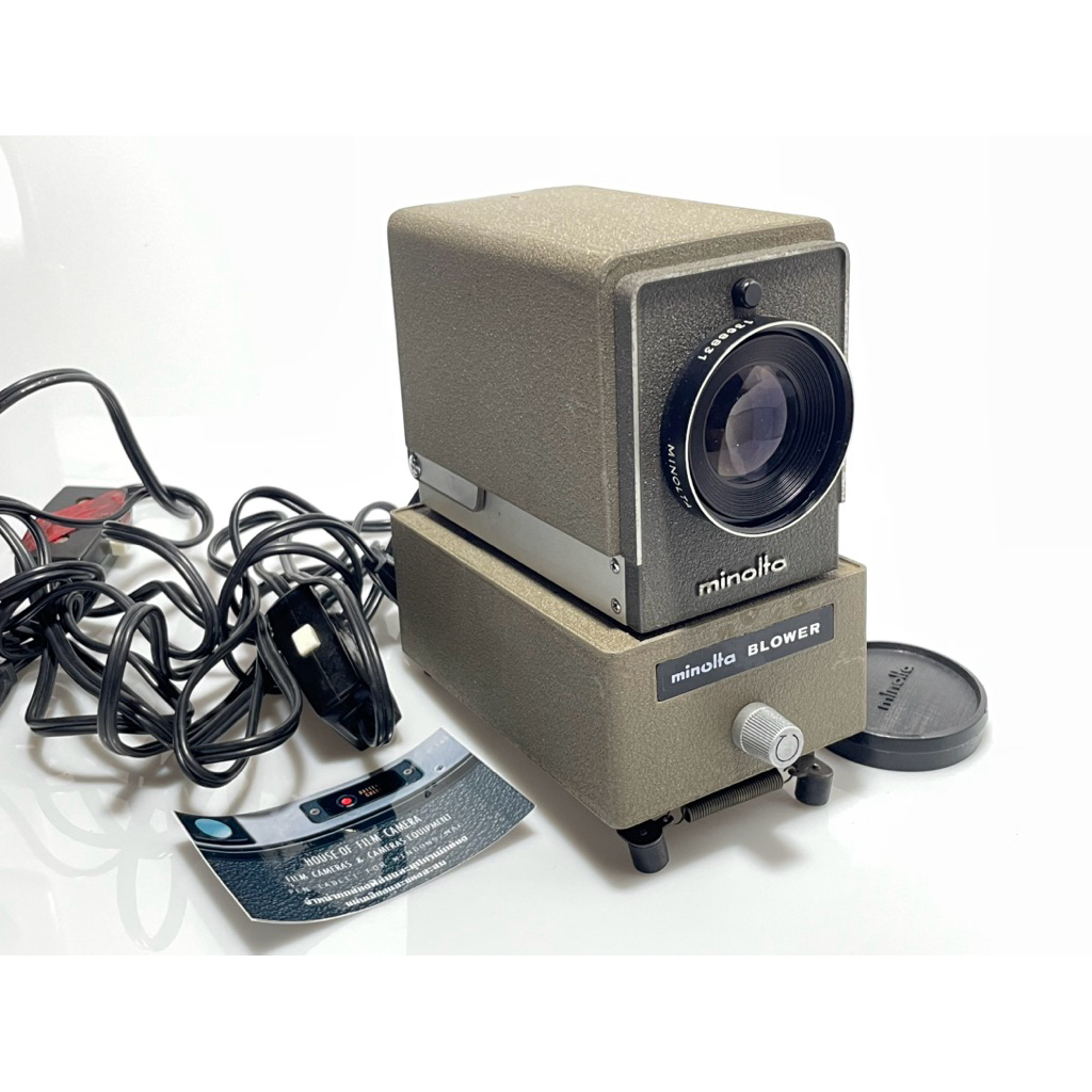 Minolta mini 35 / Minolta Blower เครื่องฉายฟิล์ม 35mm มีพัดลม ระบายความ ...