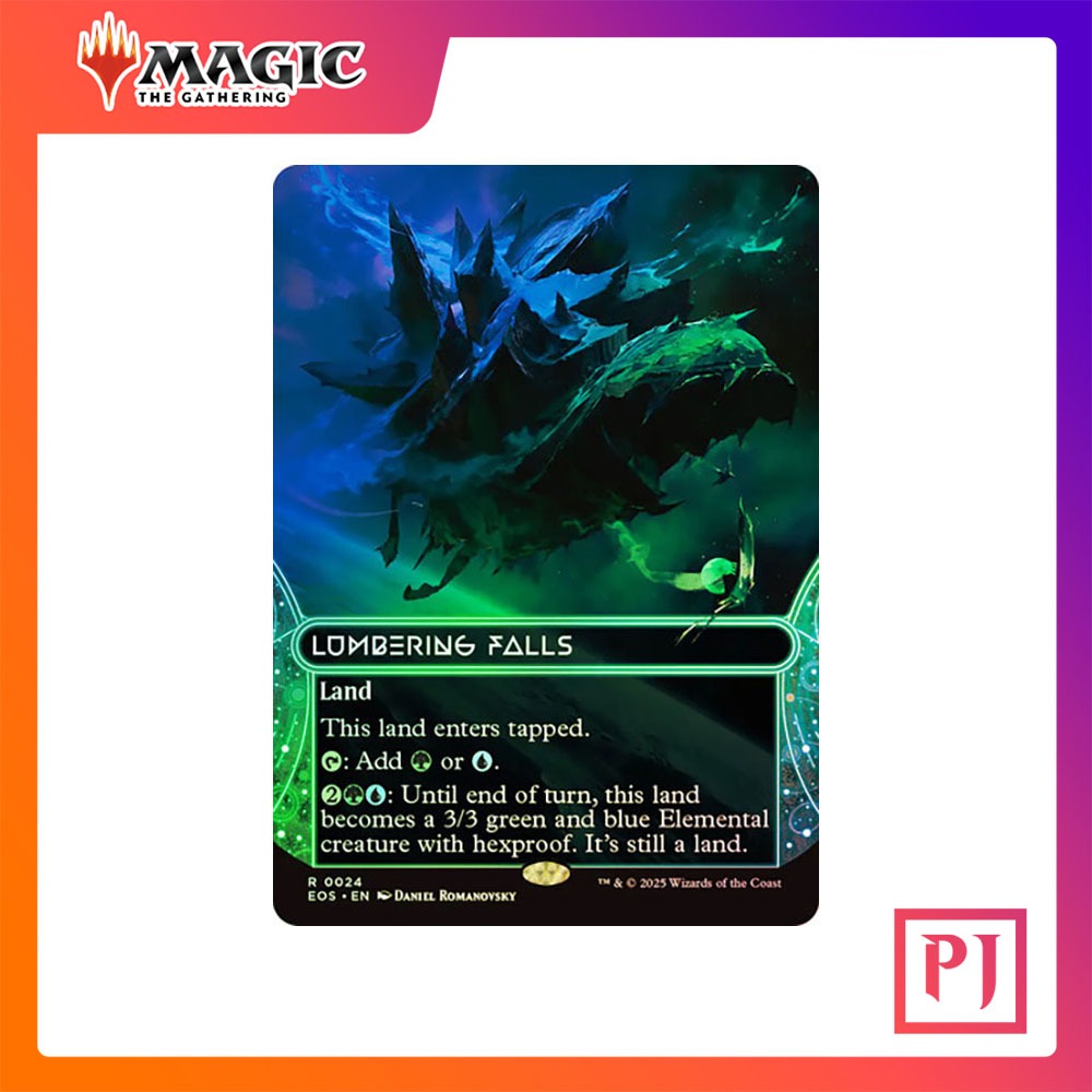 [MTG] Lumbering Falls (#024) (Borderless)) [EOS] [LAND] [RARE] [FOIL ...
