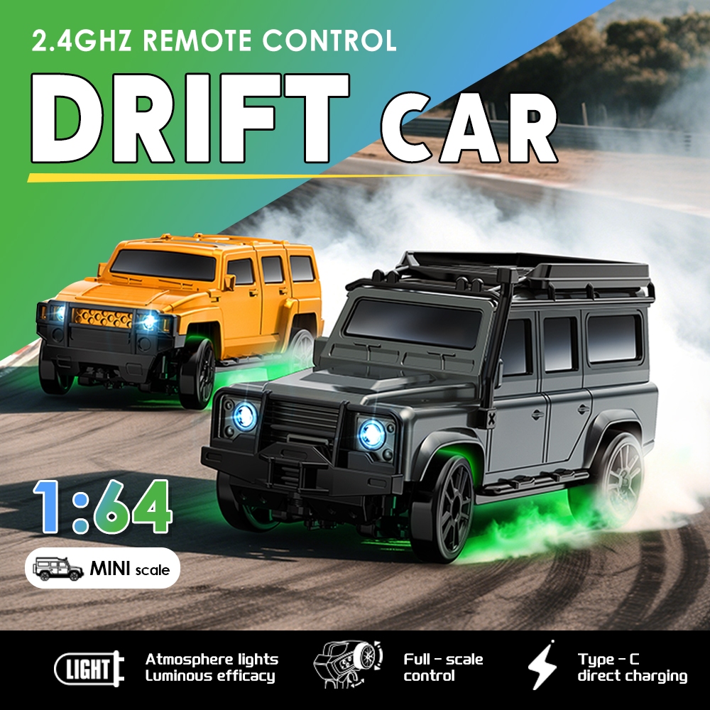 Drift รถ Land Rover Hummer 4WD คันเร่งรีโมทคอนโทรล Racing รถขนาดเล็ก ...