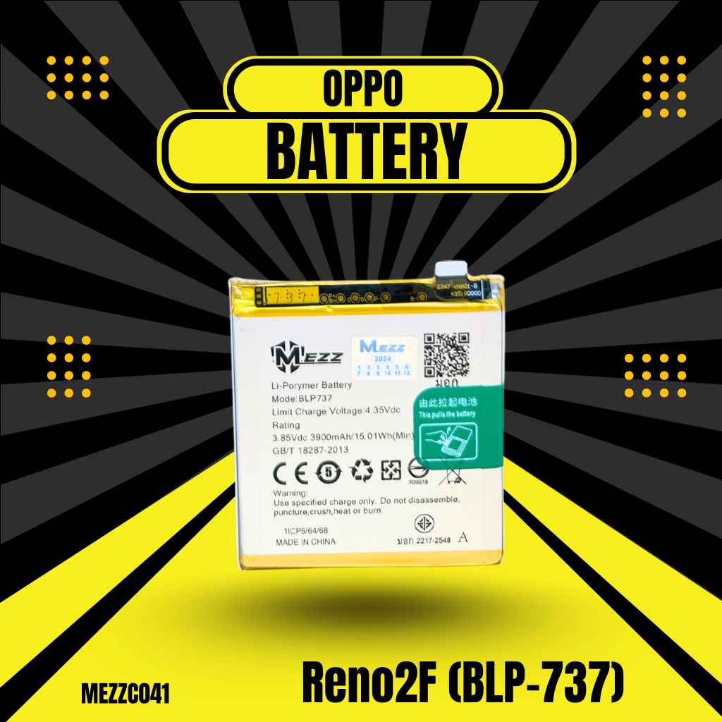 เเบตเตอรี่ OPPO Reno2F (BLP-737) มอก.ยี่ห้อ(MEZZ) | Shopee Thailand