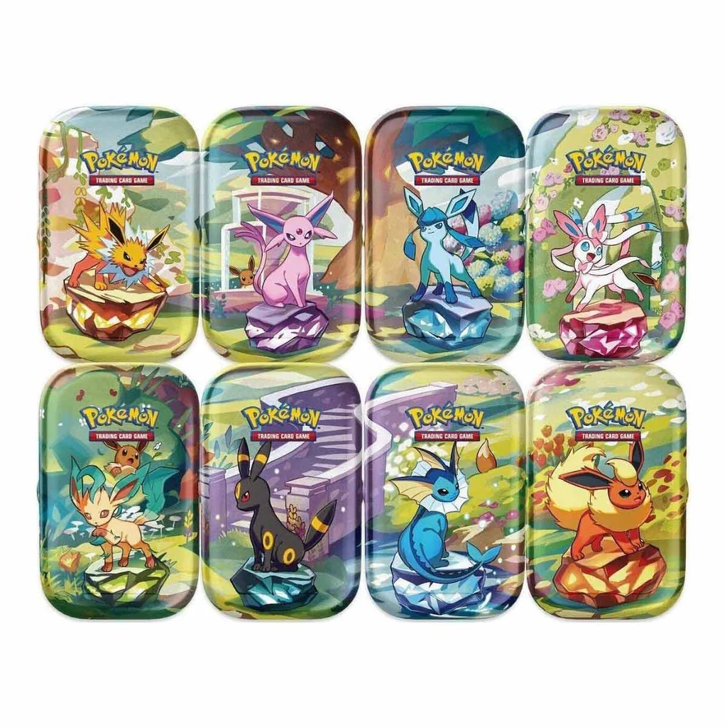 Prismatic Evolutions Mini Tin | 2x Pack inside | Random Tin Art ...