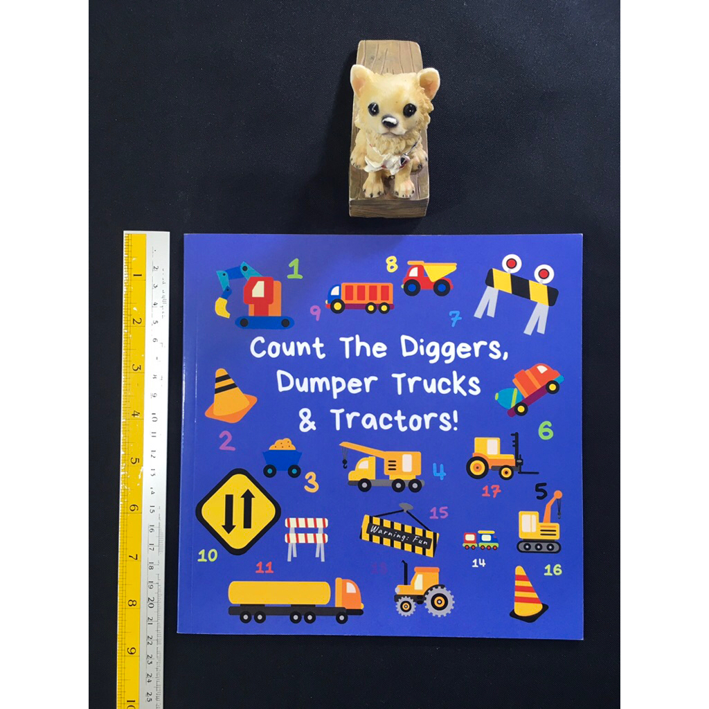 Count The Diggers Dumper Trecks & Tractors หนังสือภาษาอังกฤษปกอ่อน (Pre ...