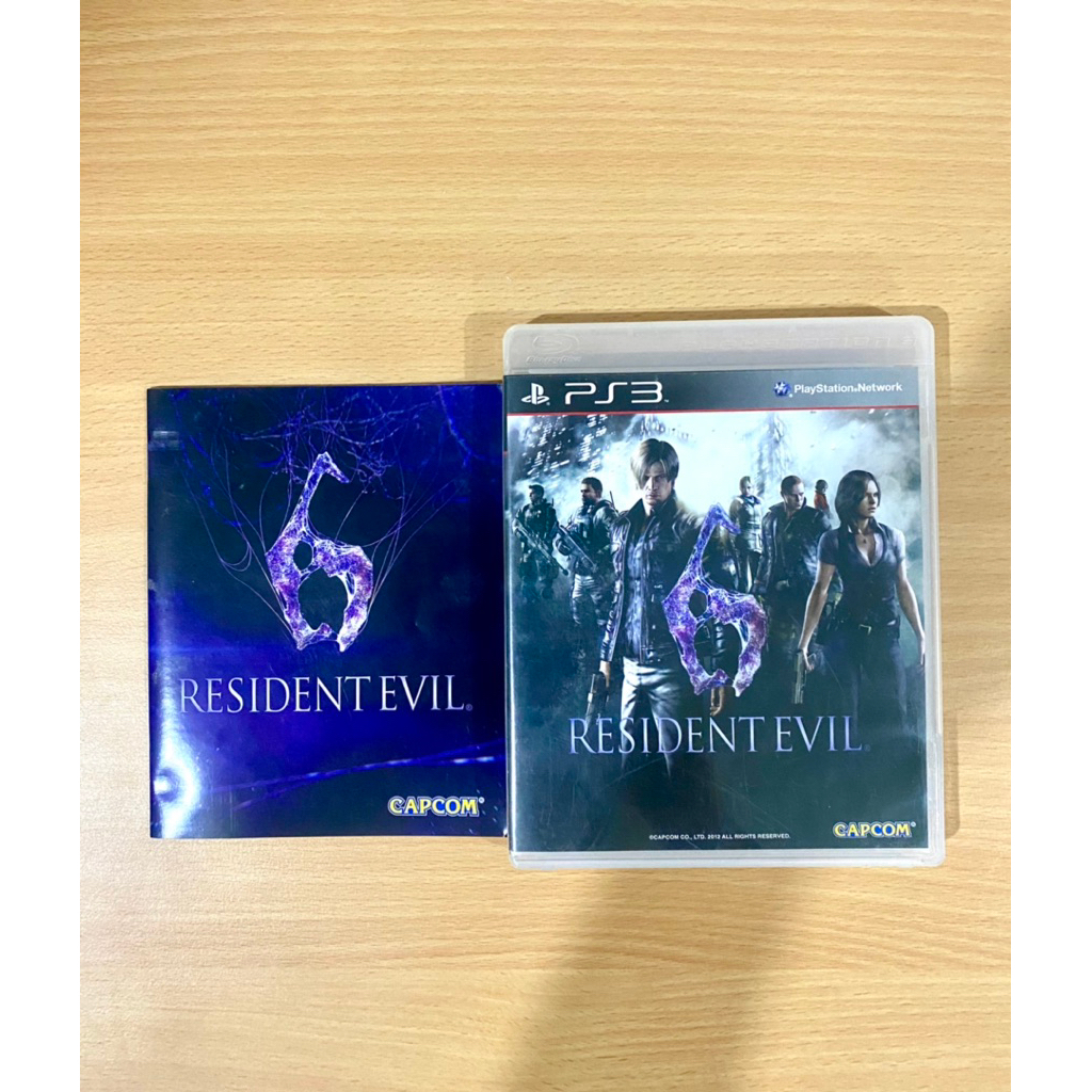 แผ่นเกมส์ผีชีวะ Resident Evil 6 Biohazard 6 PS3 Z3 ภาษาอังกฤษ สภาพดี ...