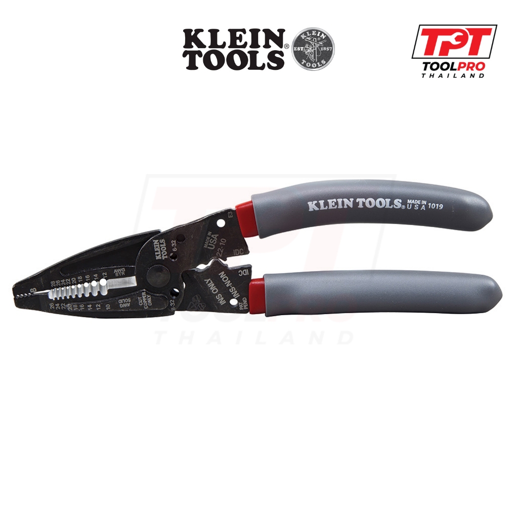 Klein Tools คีมปอกสายไฟ Klein-Kurve® Wire Stripper / Crimper / Cutter ...
