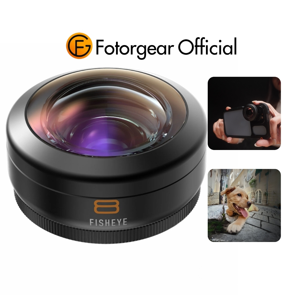 Fotorgear 8mm Fisheye Lens Pro II Series เลนส์มือถือ เลนส์ฟิชอาย ถ่ายมุมกว้าง ระบบ T-Mount อัตรา ...