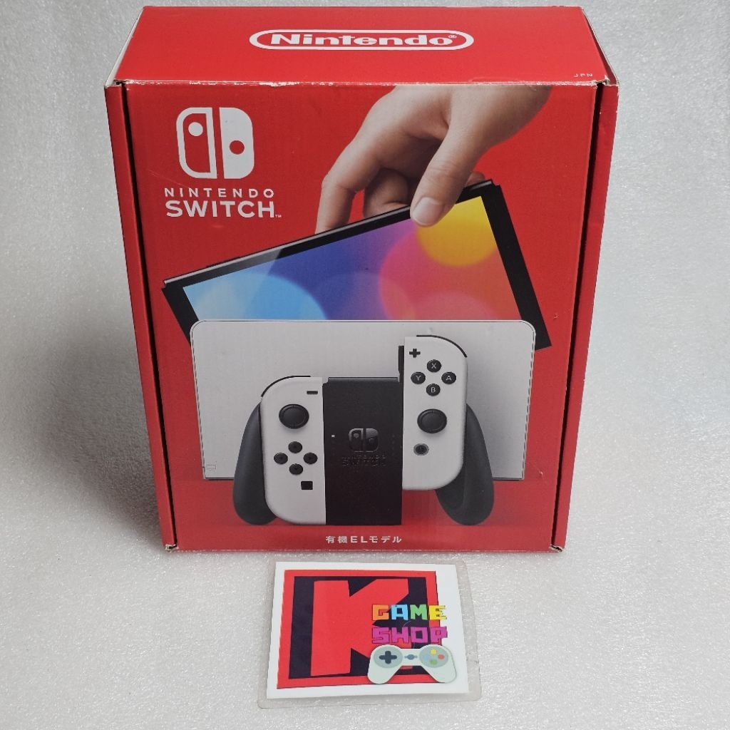 (CFW Atmosphere) Nintendo Switch Oled กล่องแดง White สีขาว มือสอง(USED ...