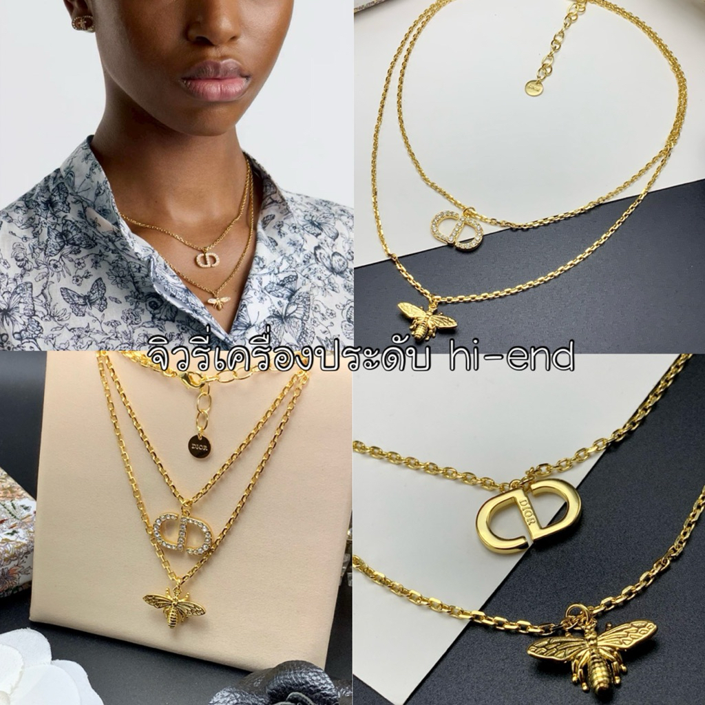 สร้อยคอ ดิoอs์ Bee 2 0ri เลเยอร์ น่ารักมาก งานสวย ปั้มชัดสวย ปรับสั้น ...