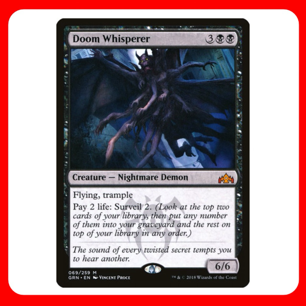 [MTG] Doom Whisperer [GRN] [BLACK] [MYTHIC] [NORMAL] [ENG] (การ์ดเมจิค ...