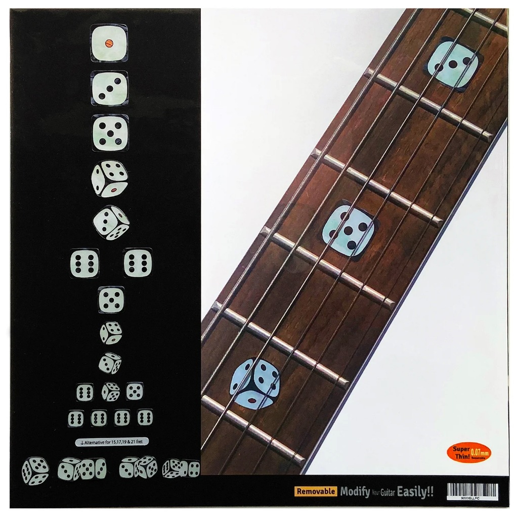 Rolling Dices Inlay Sticker for Guitar | Shopee Thailand