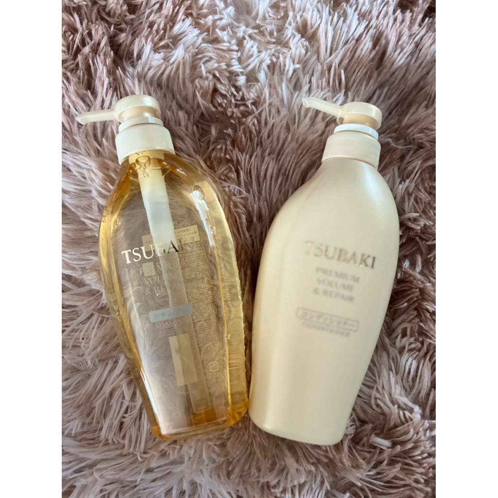TSUBAKI 🌼 พร้อมส่ง 🌼 ของแท้ 💯% ญี่ปุ่นTSUBAKI PREMIUM VOLUME & REPAIR SHAMPOO 450mL&Conditioner ...